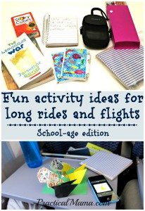 Fun activity ideas for long rides and flights - - Practical Mama