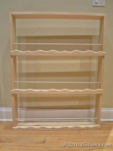 DIY: Wall-mounted book display shelf for my cookbooks - - Practical Mama