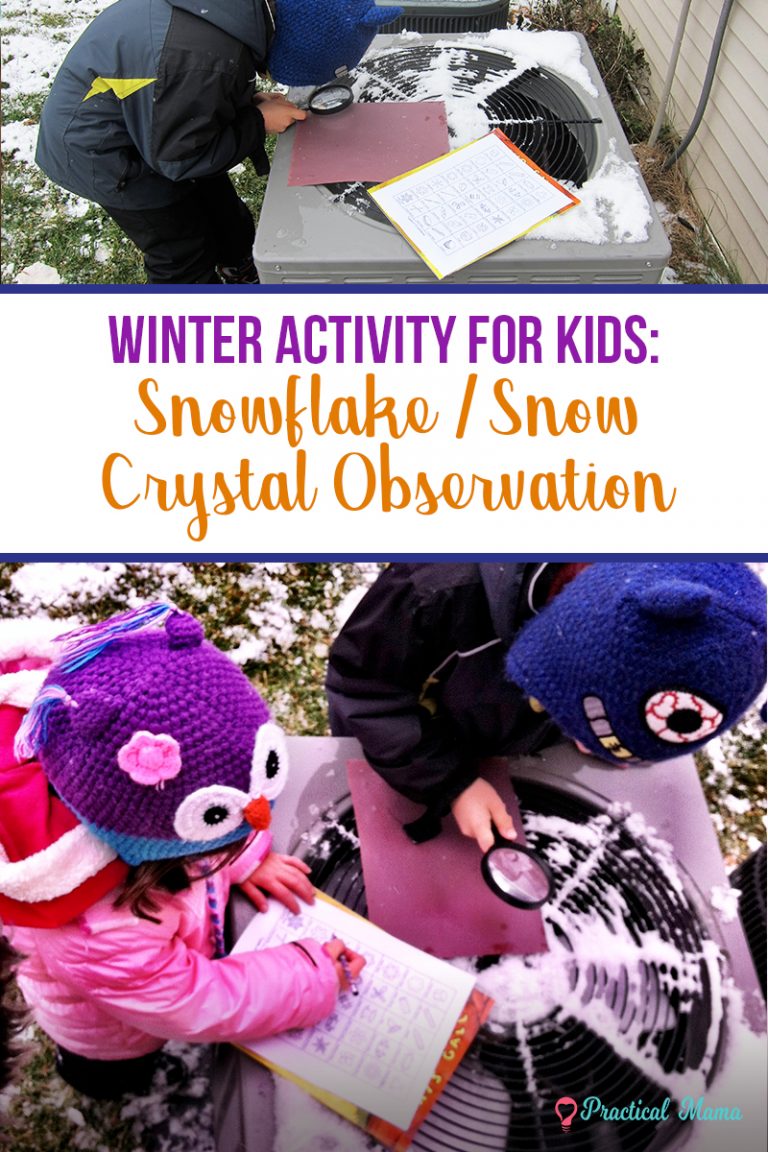 Winter Activity: Snowflake / Snow Crystal Observation - - Practical Mama